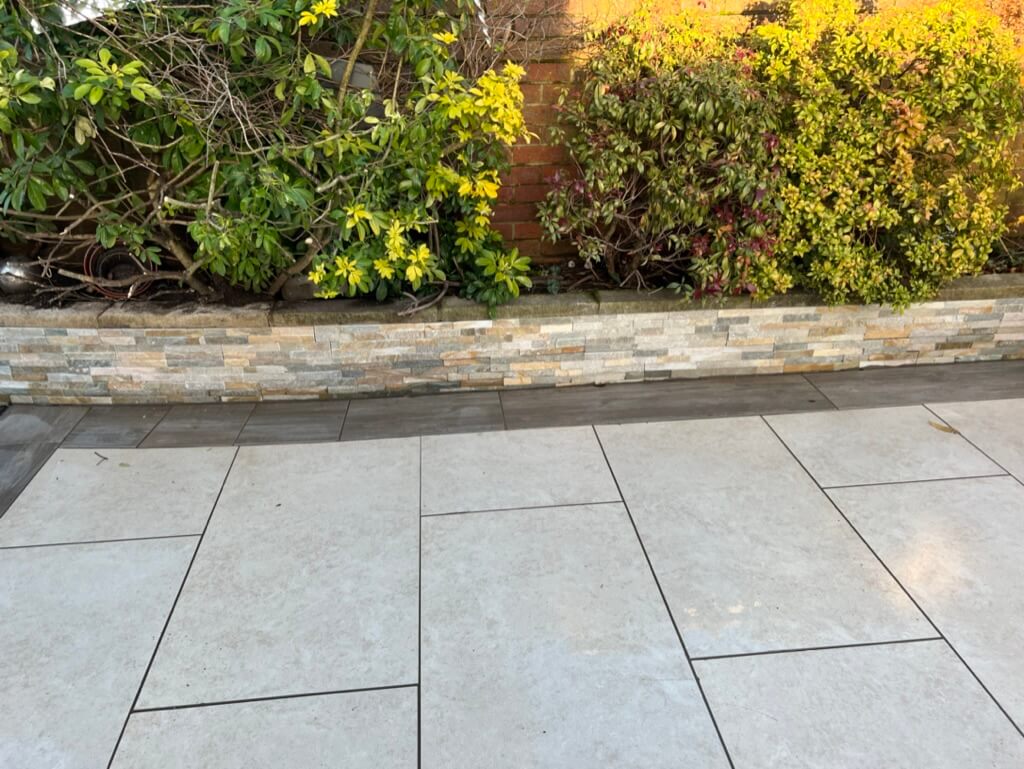 Marshalls Porcelain Patio Installation Melling | Abel LandscapingAbel ...