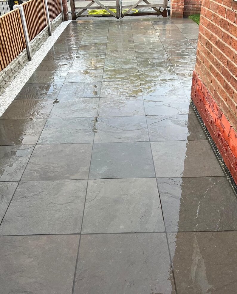 Marshalls Limestone Patio & Driveway Warrington | Abel LandscapingAbel ...