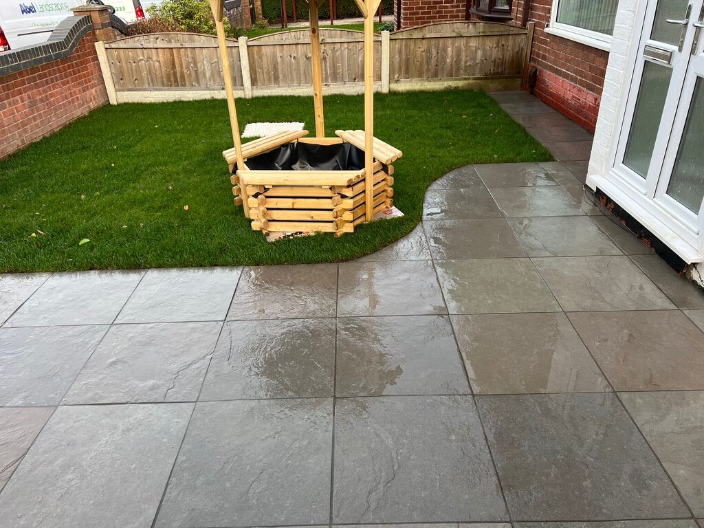 Marshalls Limestone Patio & Driveway Warrington | Abel LandscapingAbel ...